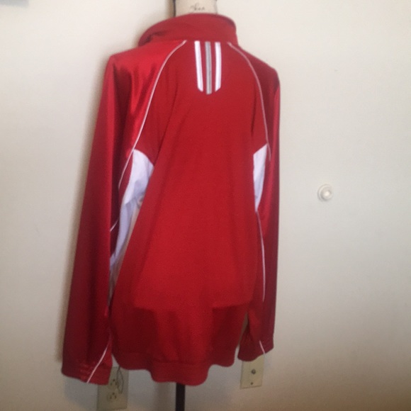 adidas | Jackets & Coats | Adidas Red Track Jacket Mens Medium | Poshmark